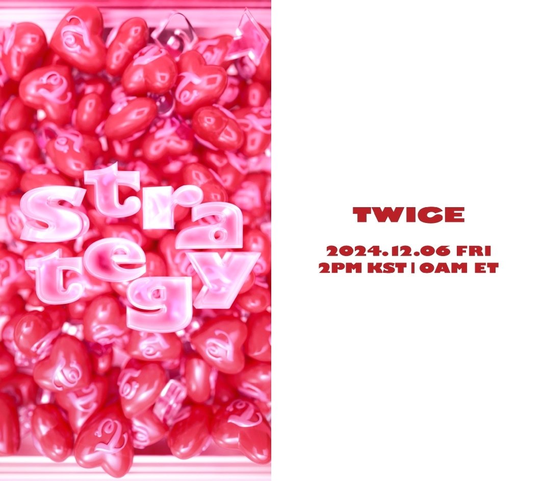 'December Comeback' TWICE, New Album 'Strategy' Logo Video Released ...